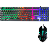 Shipadoo D500 RGB 104 Keys Gaming Keyboard and Mouse Combo, Black ...