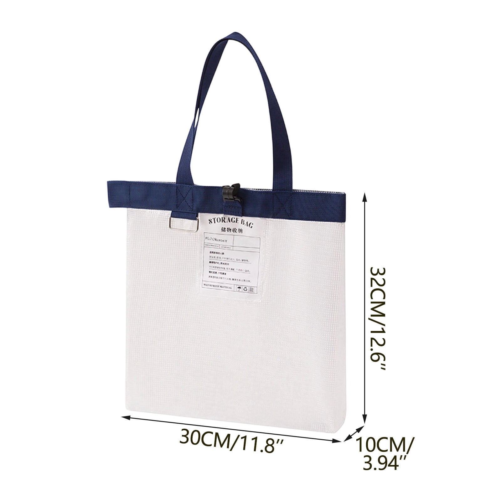 Shipiny Back-to-School Large Transparent Waterproof Tote Clear Mesh ...