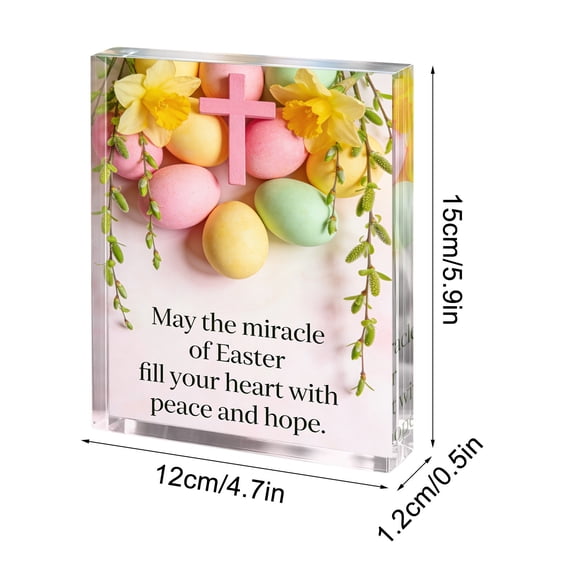 Shipiny Easter Acrylic Desk Decoration, Spring Themed Home Ornament ...