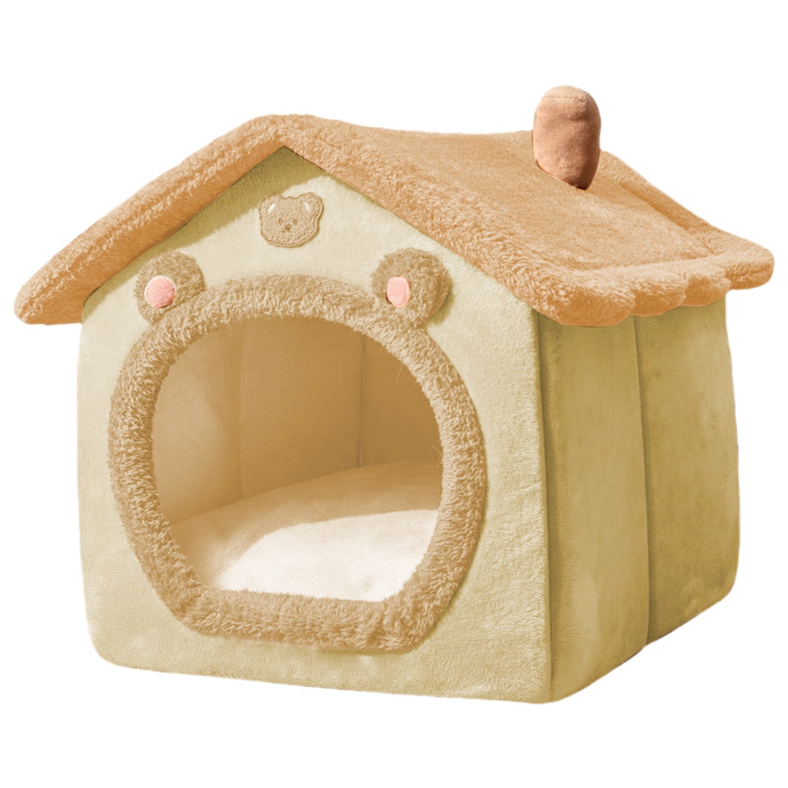 Shipiny Indoor Foldable Soft Dog House with Warm Cushion, Cozy Kennel ...
