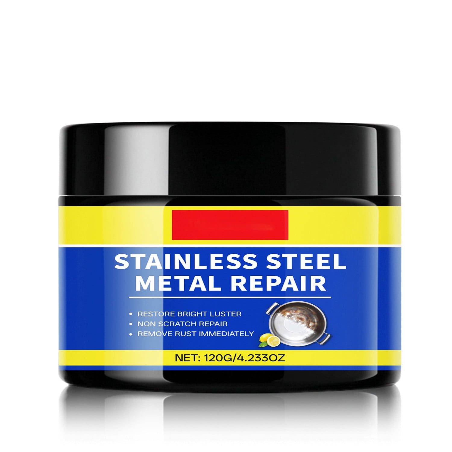 Shipiny Stainless Steel Metal Repair Paste, Non-Scratch Rust Remover ...