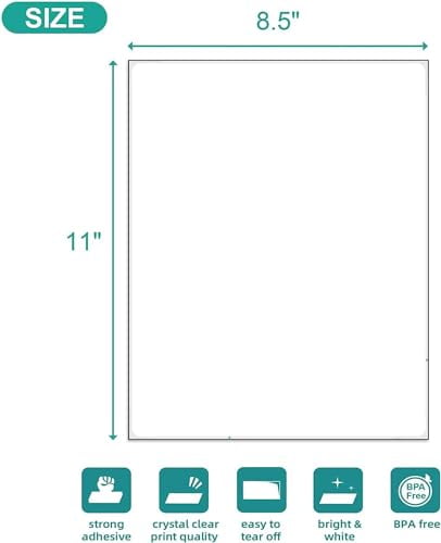 Shipping Address Label Stickers Paper for Laser and Inkjet Printer ...