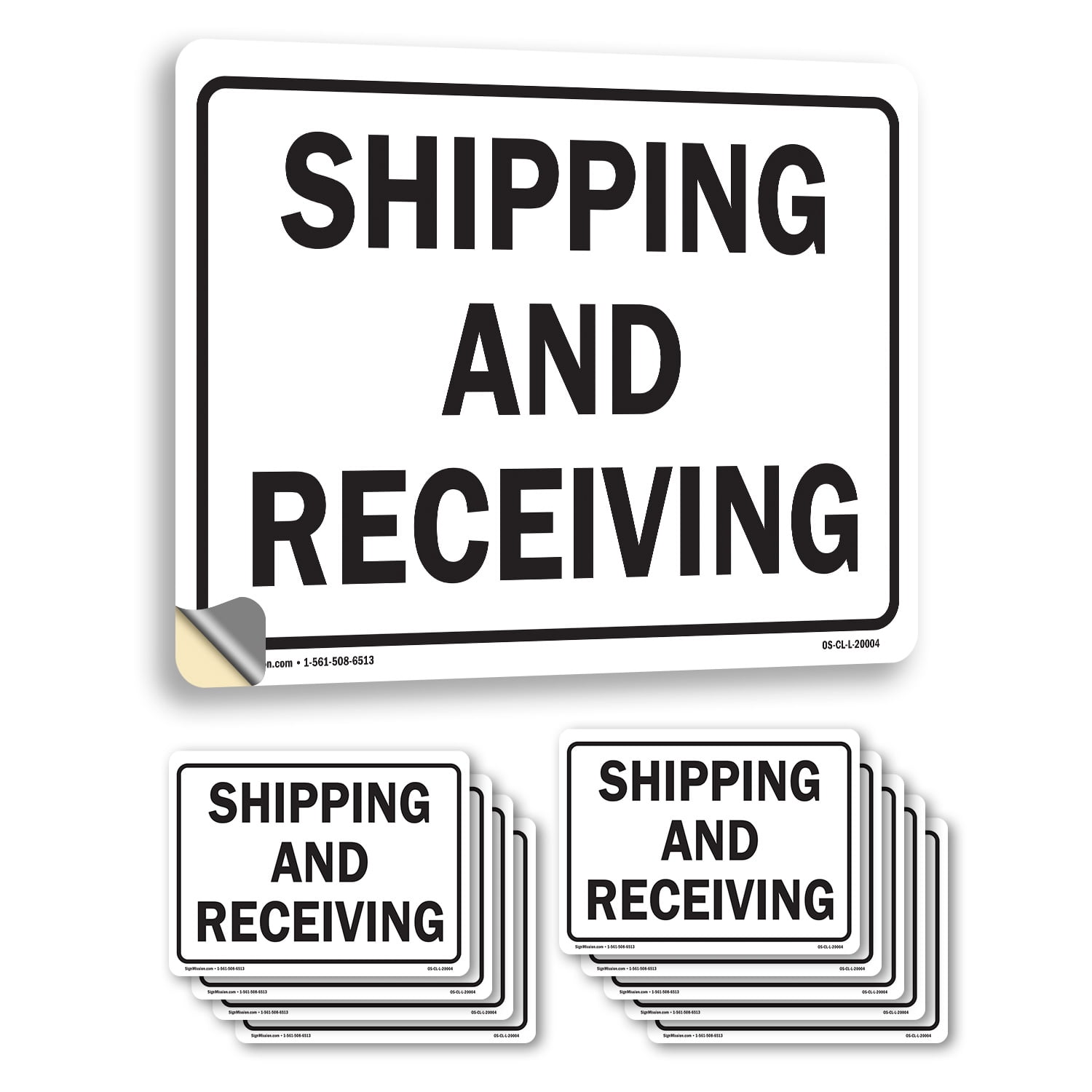 Shipping And Receiving Warehouse OSHA Vinyl Decal Label 10 Inch x 7 ...