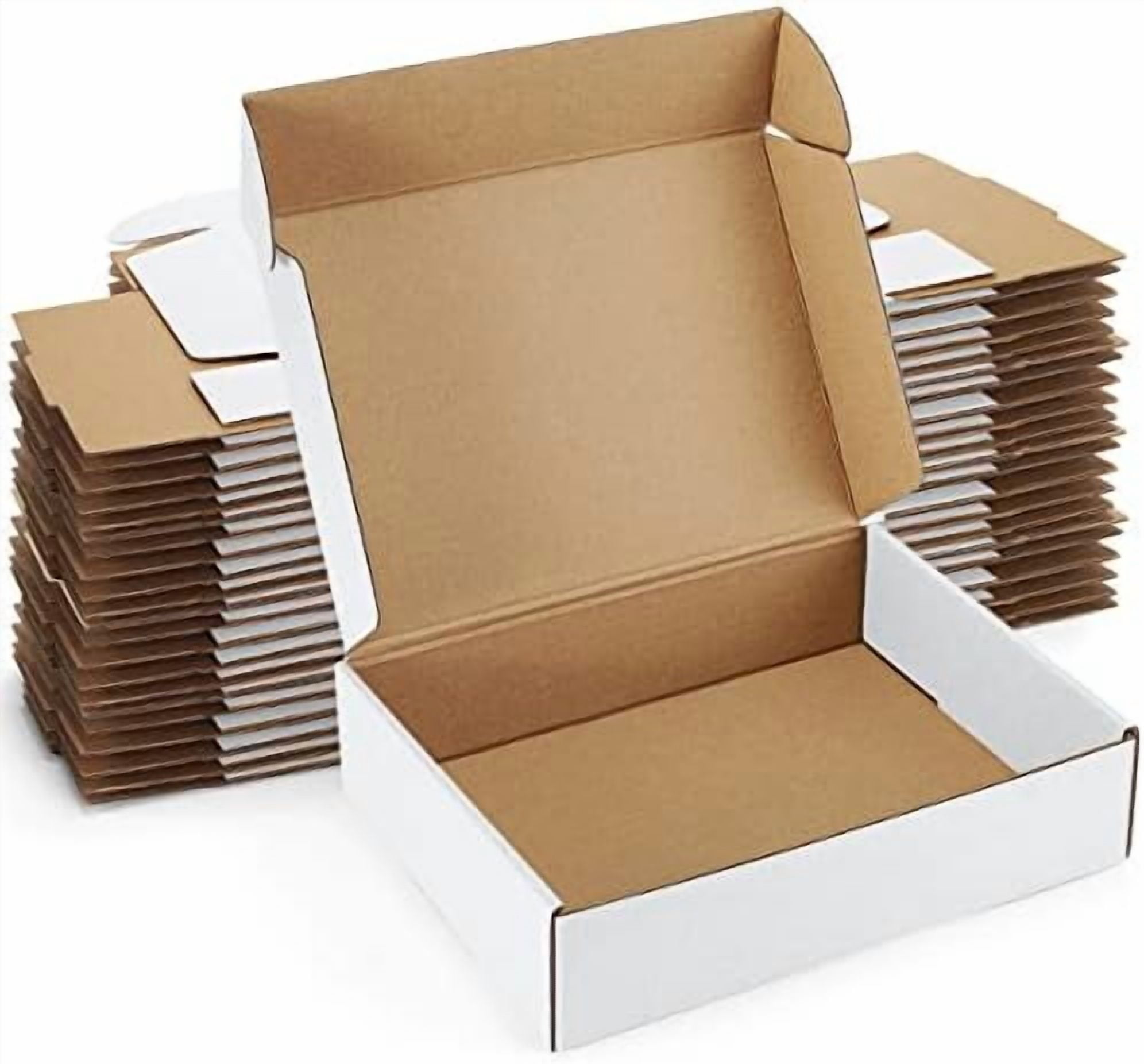 Shipping Boxes 9x6x2 inches White Small Mailing Boxes 25 Pack Cardboard ...