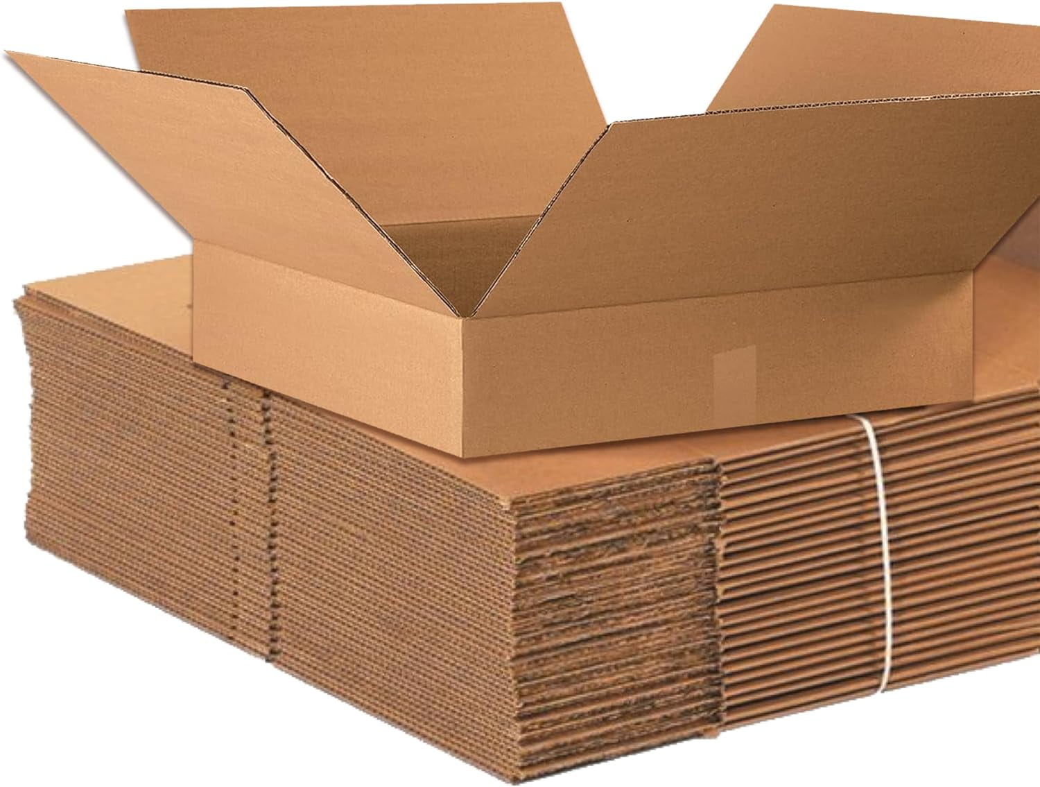 Shipping Boxes Flat 22"L x 22"W x 4"H (10-Pack) Corrugated Cardboard ...
