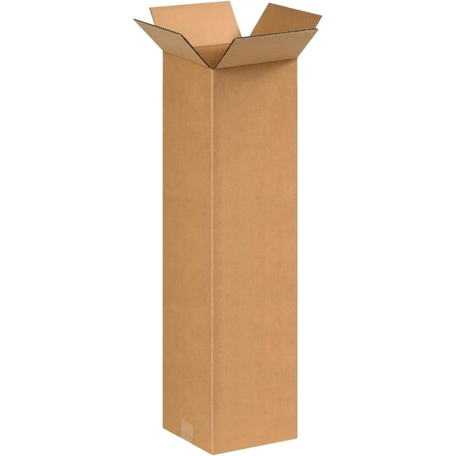 Shipping Boxes Long 8"L x 8"W x 30"H, 25-Pack | Corrugated Cardboard ...
