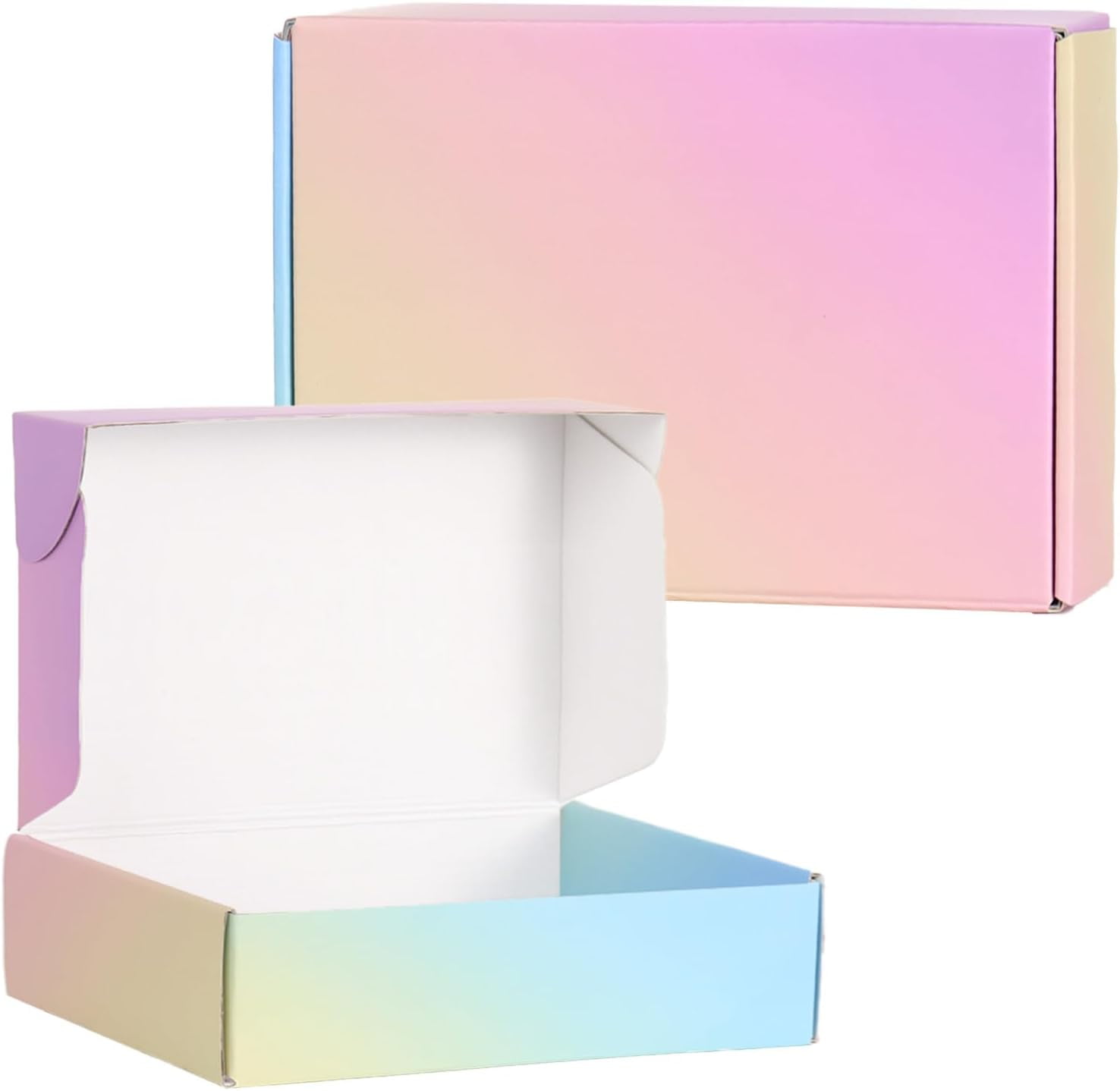 Shipping Boxes Small 7x5x2", Colorful Corrugated Cardboard Boxes 15 ...