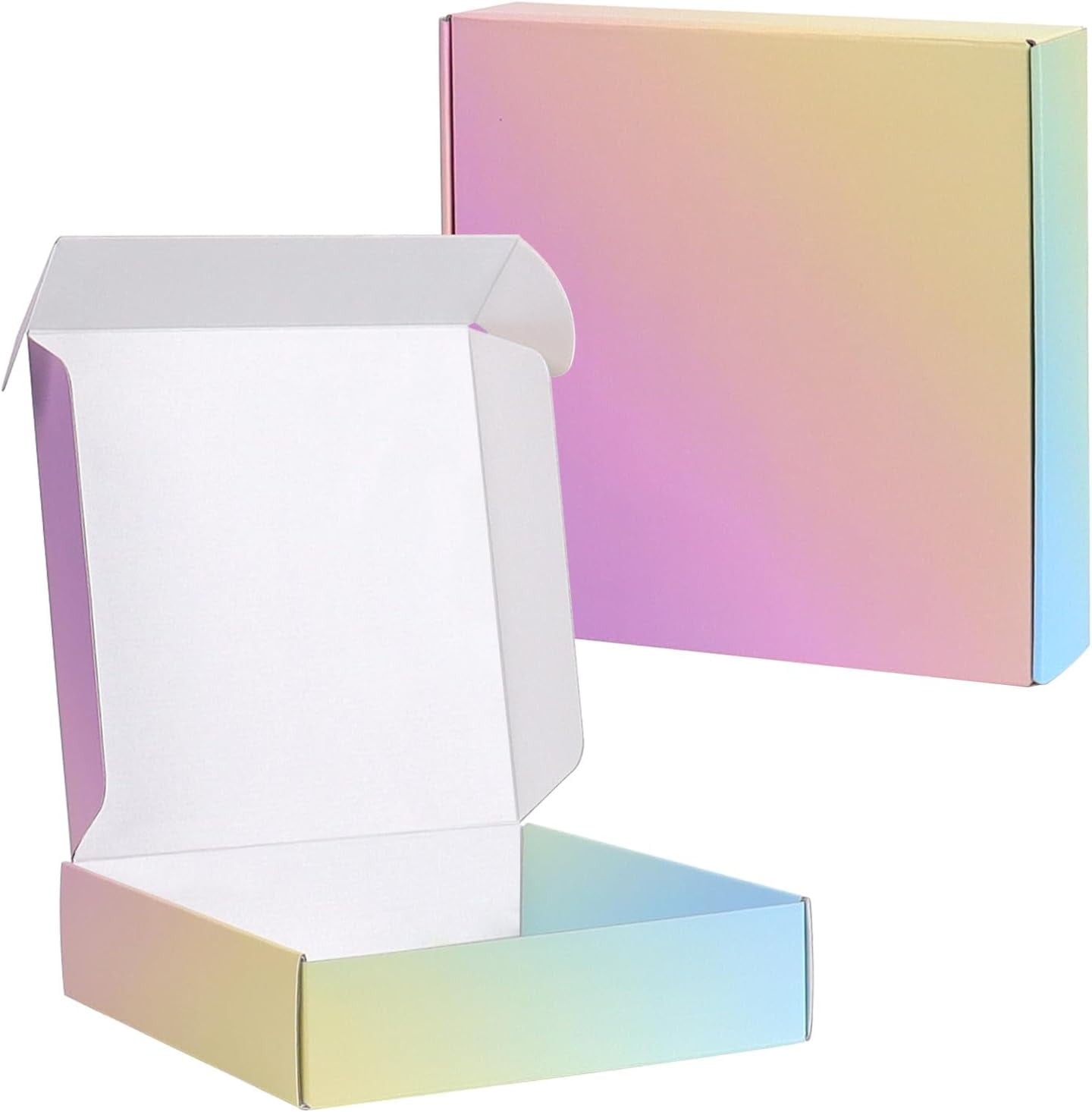 Shipping Boxes for Packaging, 8x8x2 Inches Corrugated Cardboard Boxes ...