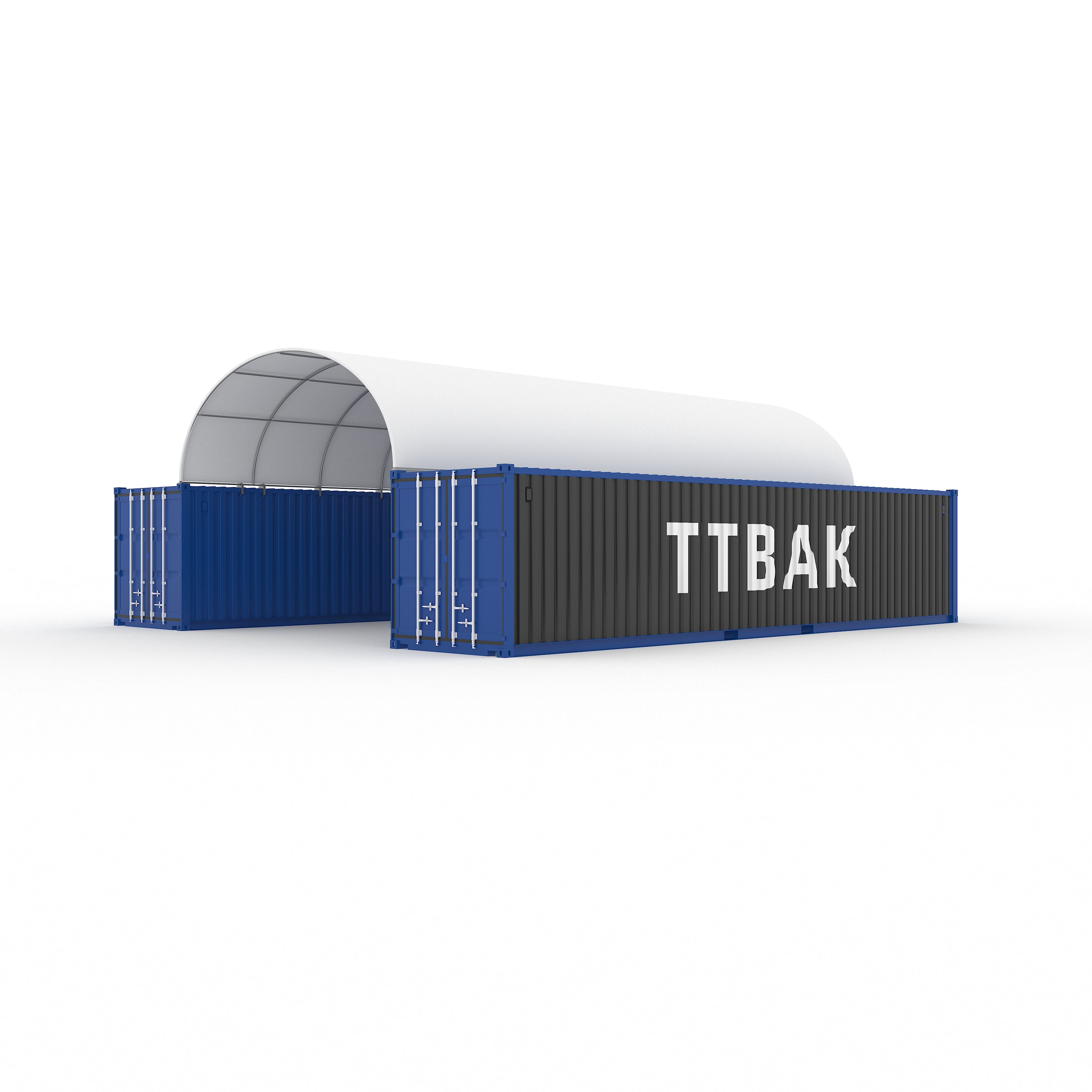 Shipping Container Canopy Tent 20x40ft – Large 11oz PE Cover for ...