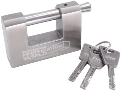 Shipping Container Shackle Lock - LOCK-80MM (Keyed Different) - Walmart.com