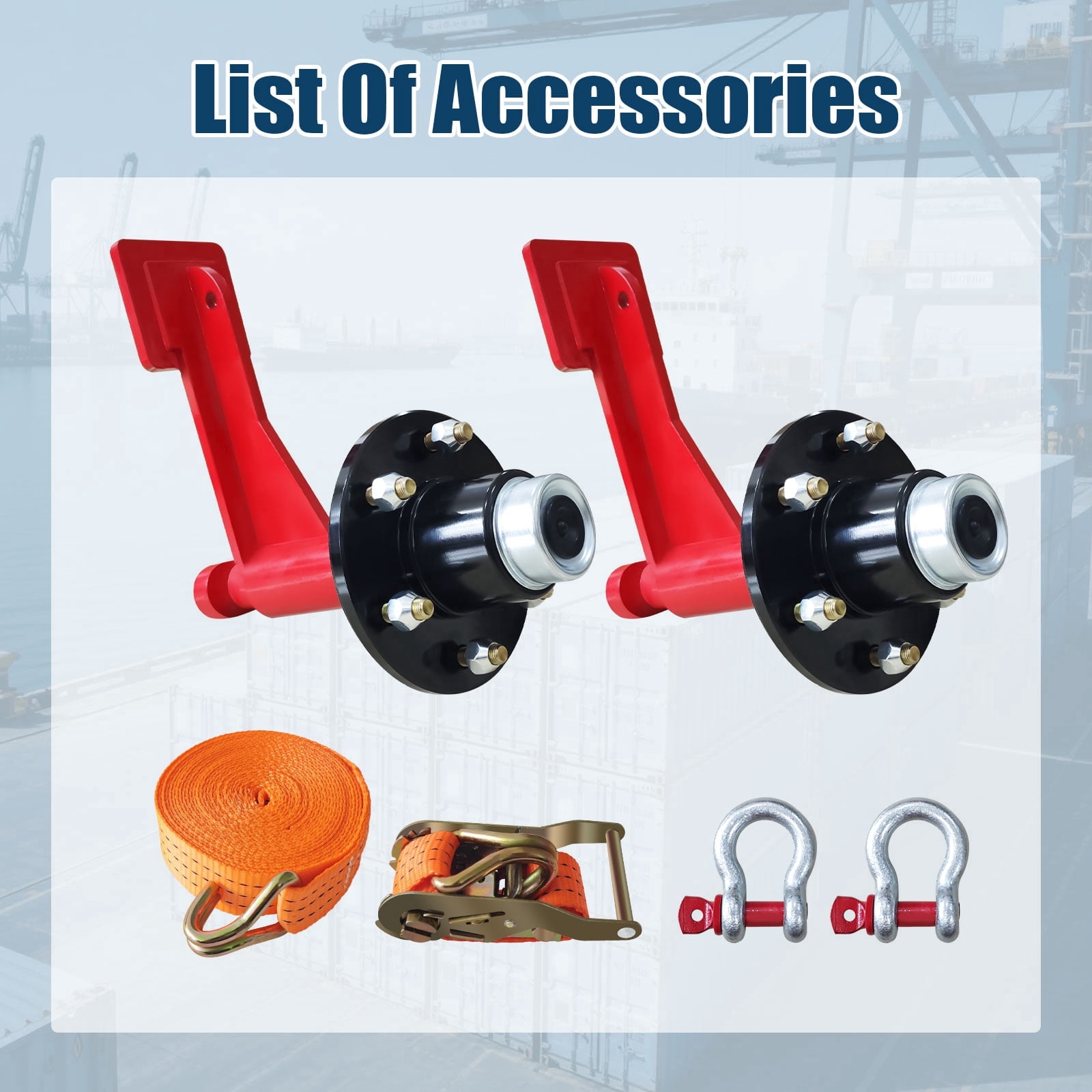 Shipping Container Wheel 6-Lug Kit 6x5.5 Lug Heavy Duty Shipping ...