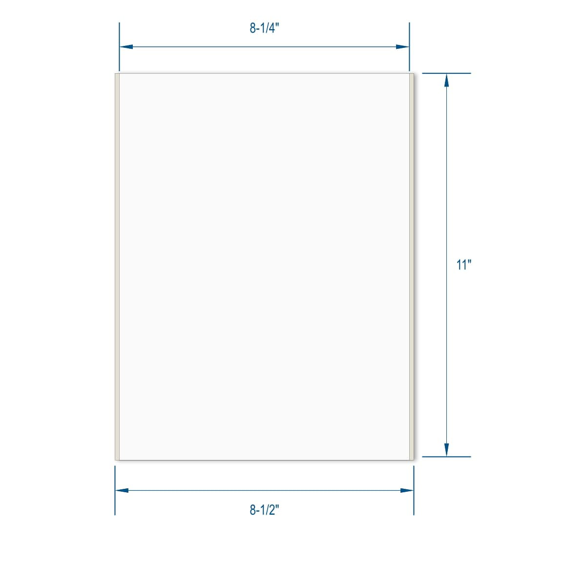Shipping Label Paper Full Sheet with Self Adhesive, Square Corner ...