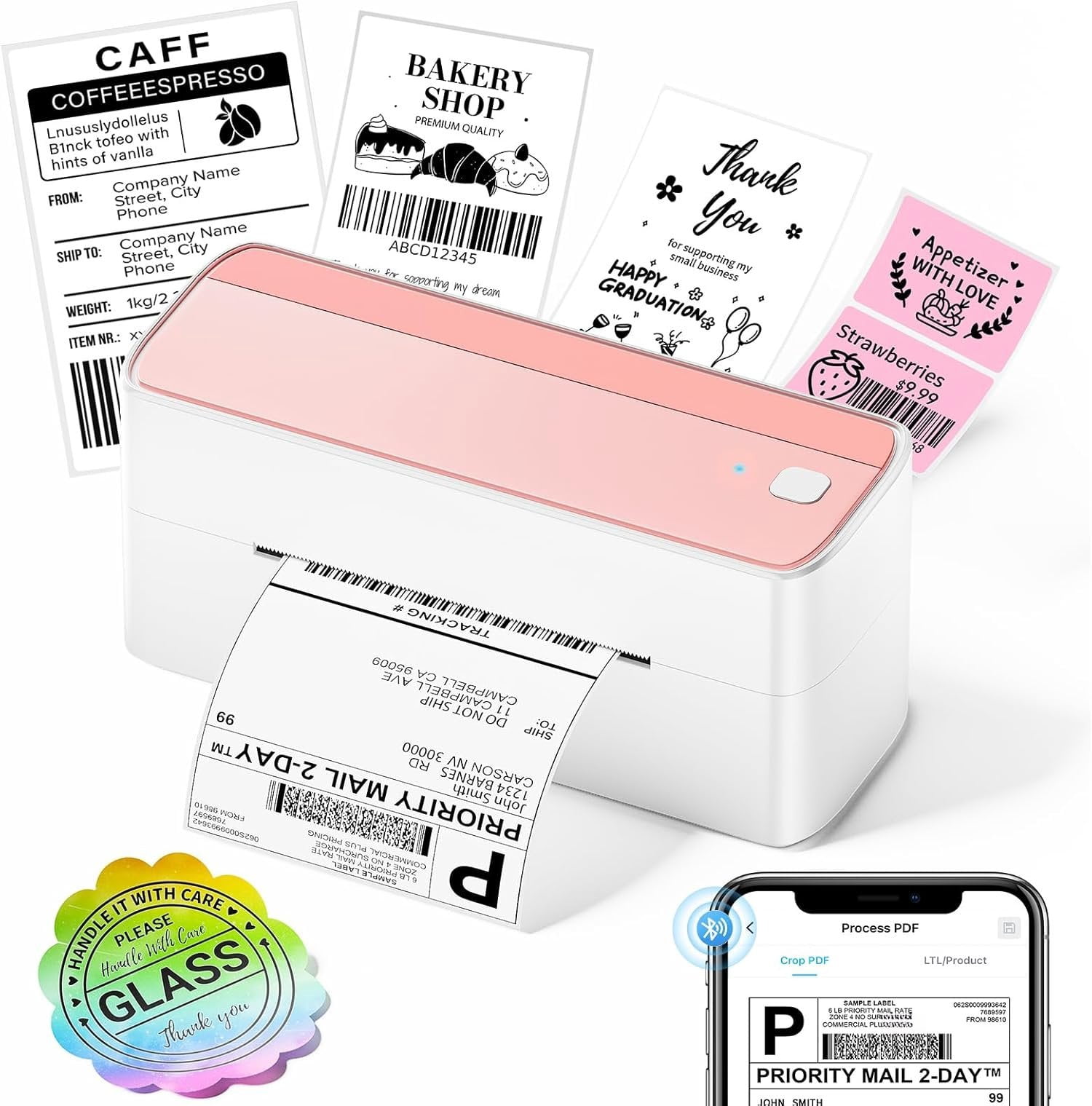 Shipping Label Printer - Thermal Label Printer for Shipping Packages ...