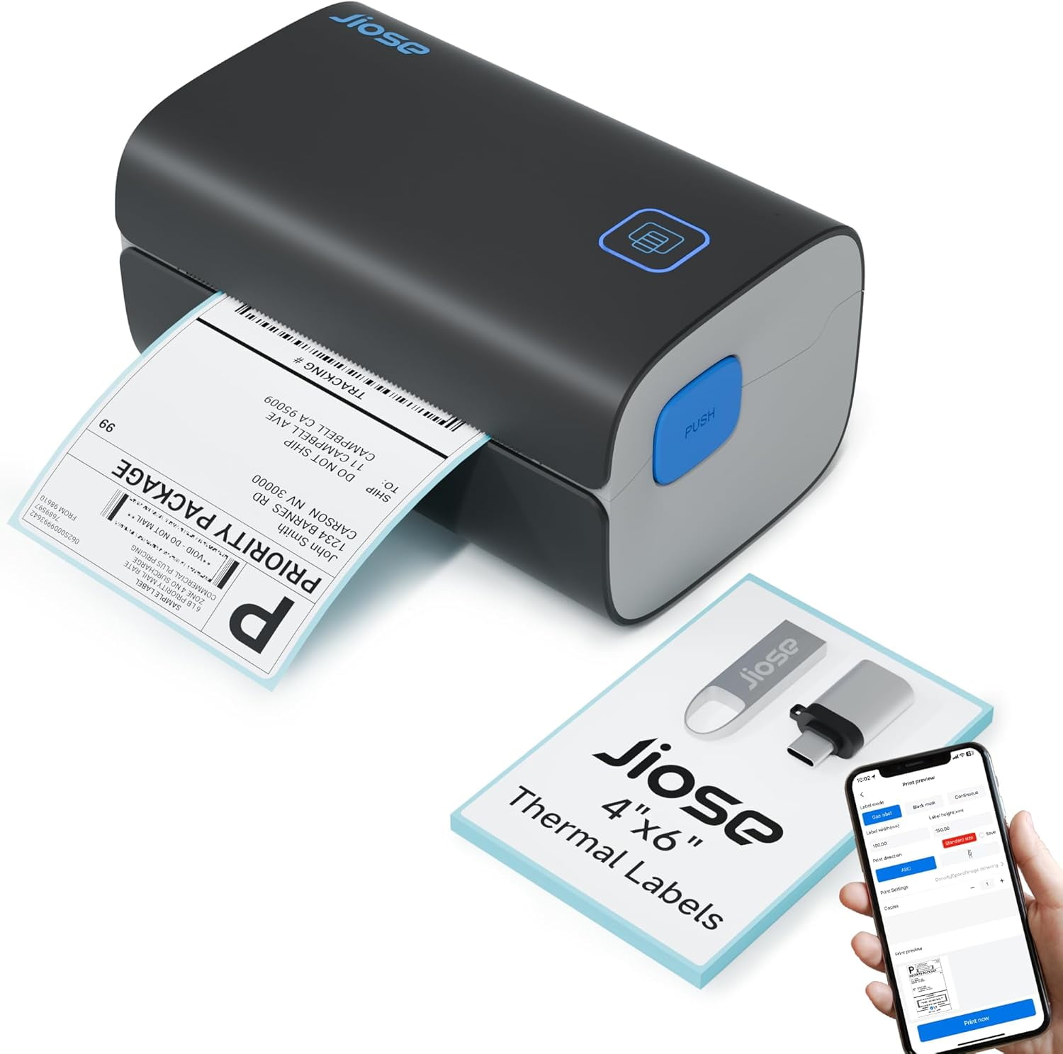 Shipping Label Printer for Shipping Packages - Barcode Label Printer ...