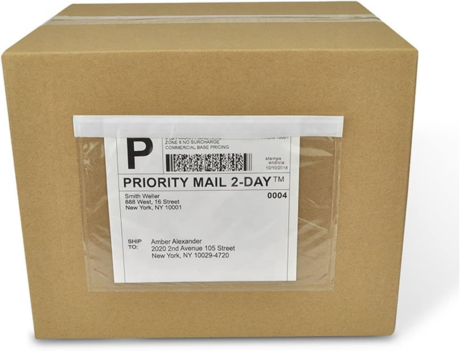 Shipping Label Protectors 7.5" x 5.5", Transparent Top Loading ...