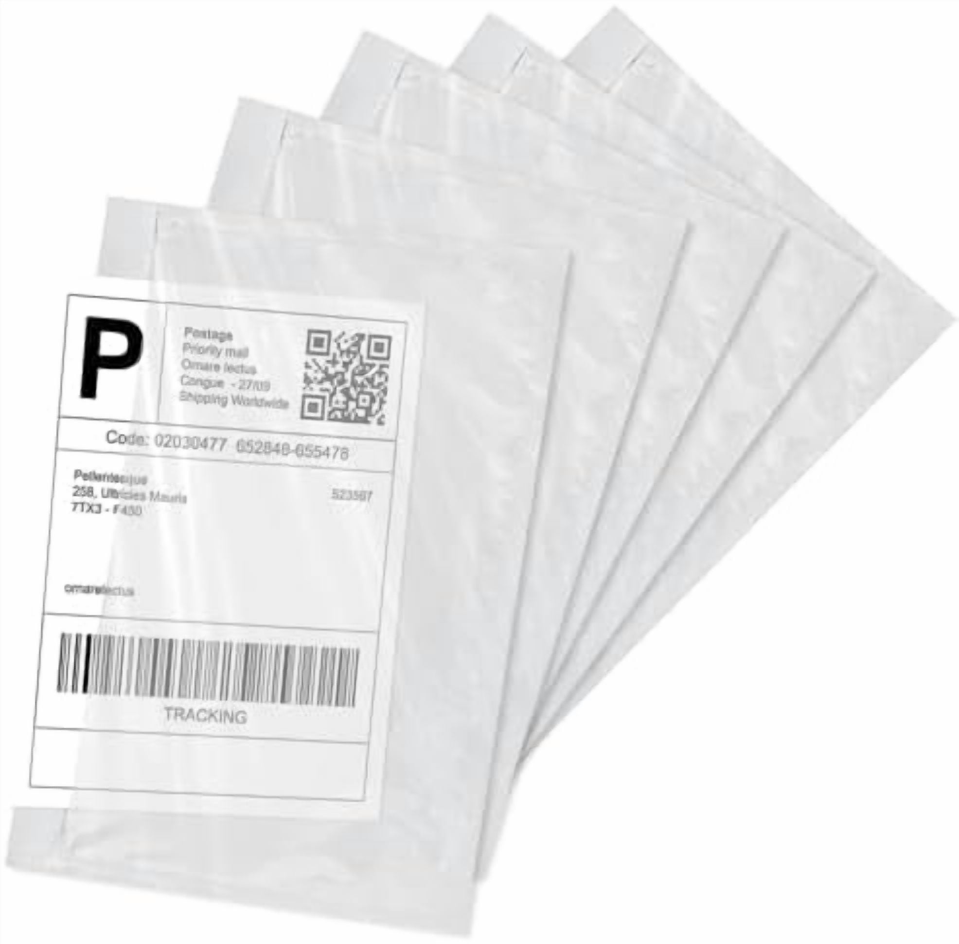 Shipping Label Sleeves 6" x 9" (1000 Packs) Clear Adhesive Packing Slip ...