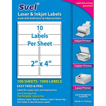 3 x 2 Rectangle Labels - Inkjet/Laser Printer - Online Labels (10 Sheet ...
