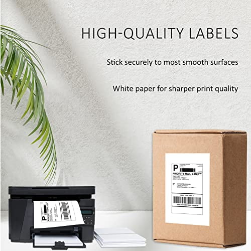 Shipping Labels with Self Adhesive, Square Corner, for Laser & Inkjet ...