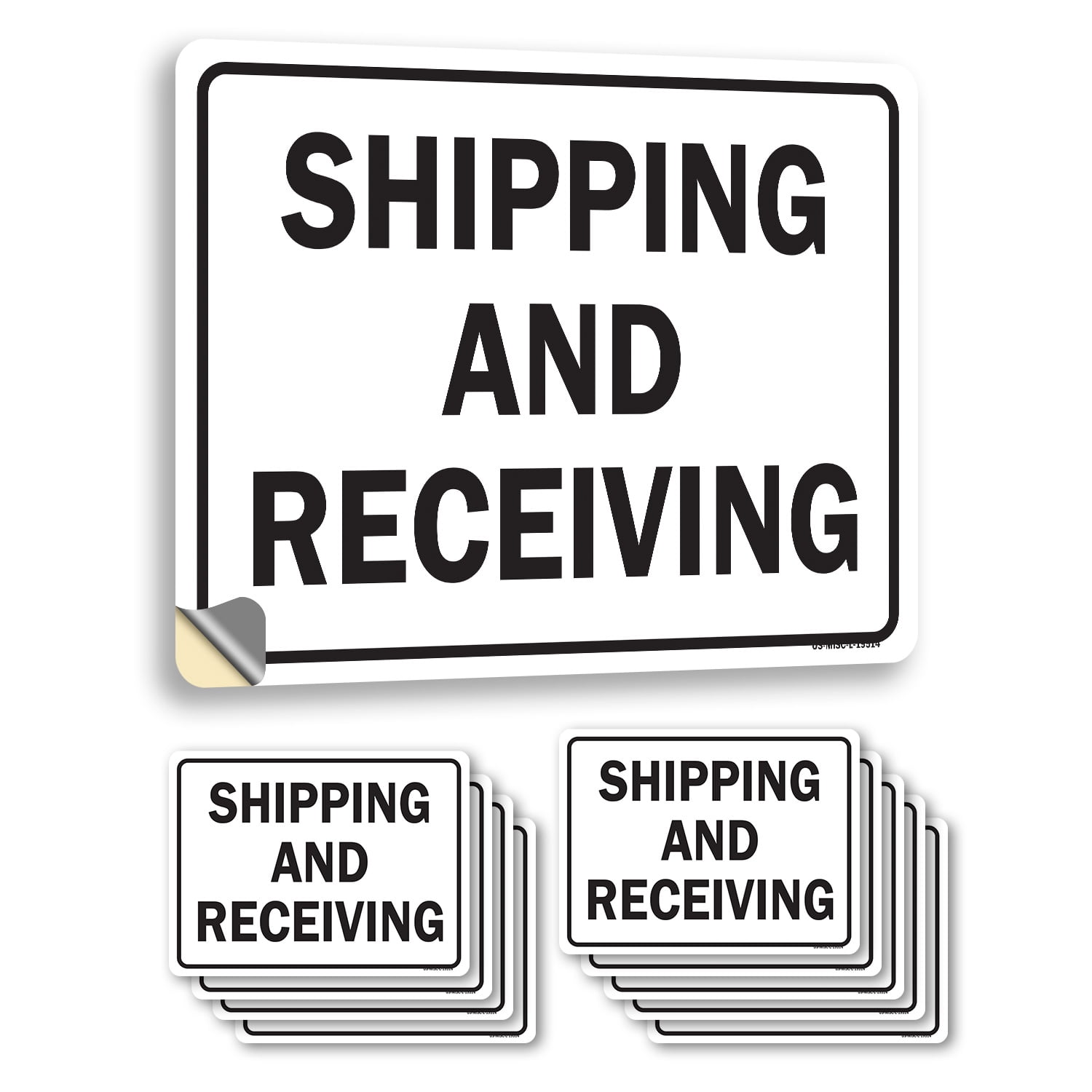 Shipping Receiving 2 OSHA Vinyl Decal Label 5 Inch x 3.5 Inch - 10 Pack ...