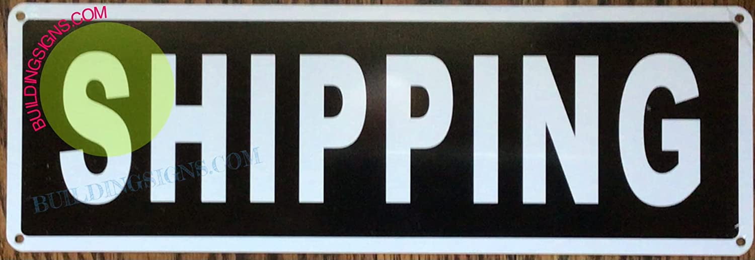 Shipping Sign (Black, Aluminium 4x12) (ref-2201) - Walmart.com