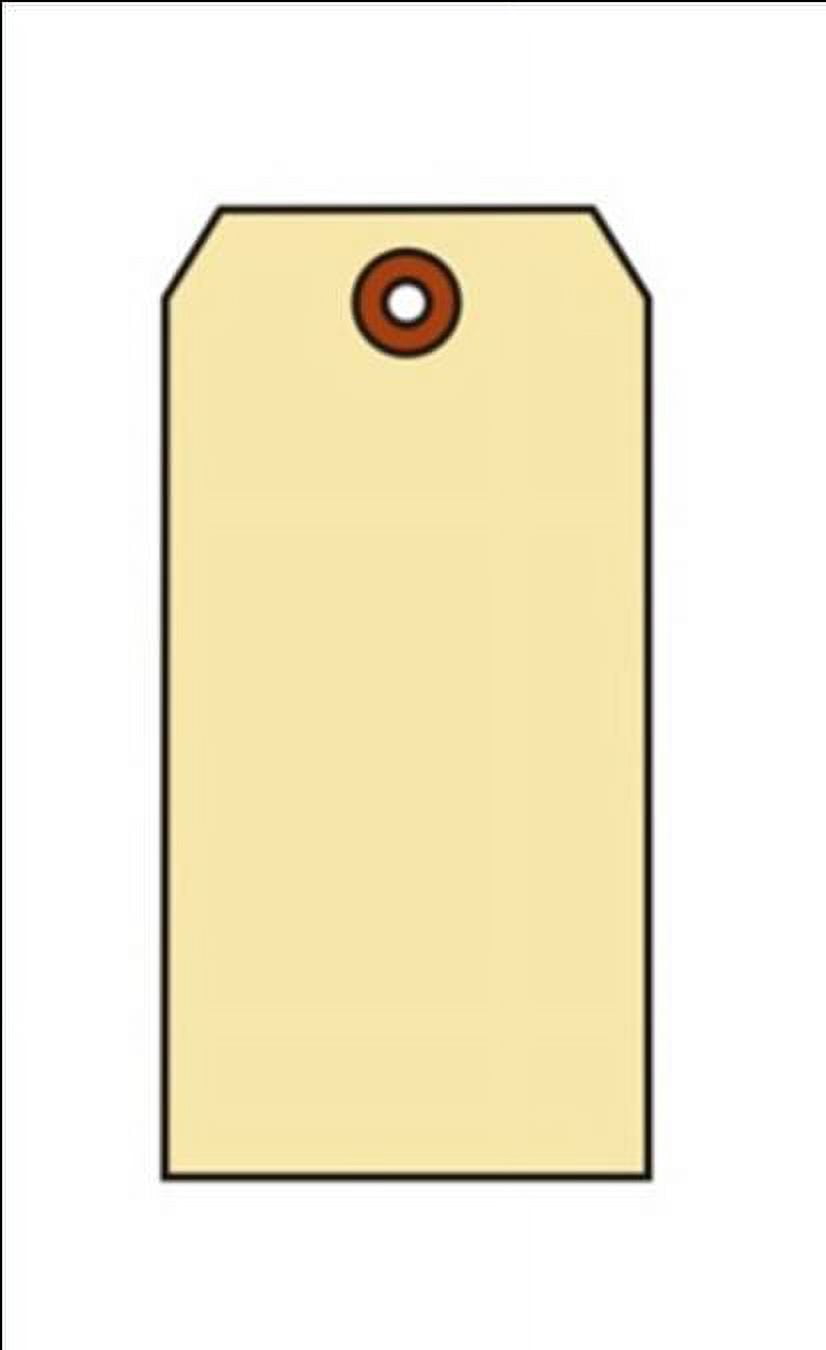 Shipping Tag, Med. Wt., MANILLA, Sz #1 (2-3/4" x 1"), Plain, Box of ...