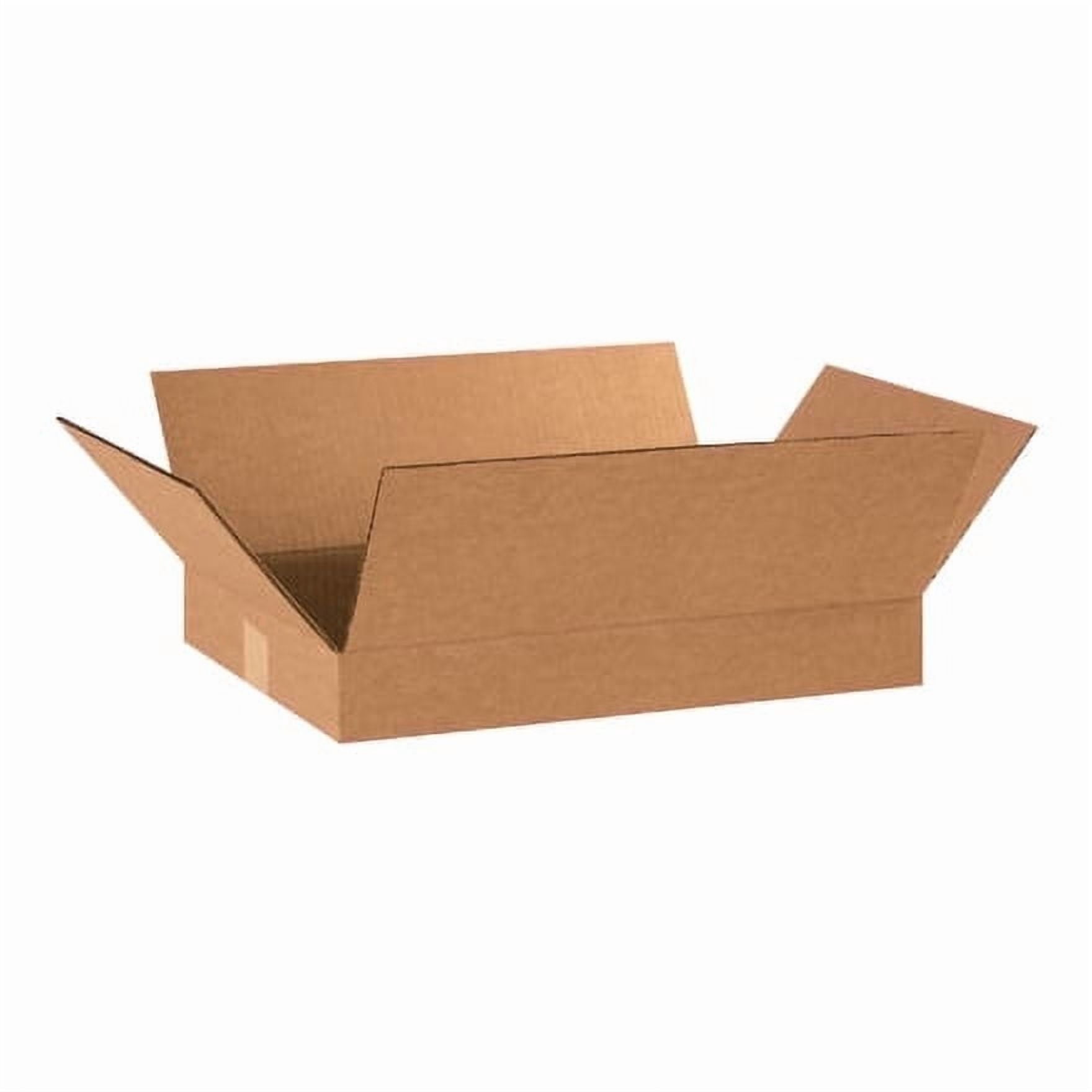 SSBM 20" x 12" x 3" Kraft ECT-32 Single Wall Corrugated Flat Boxes ...