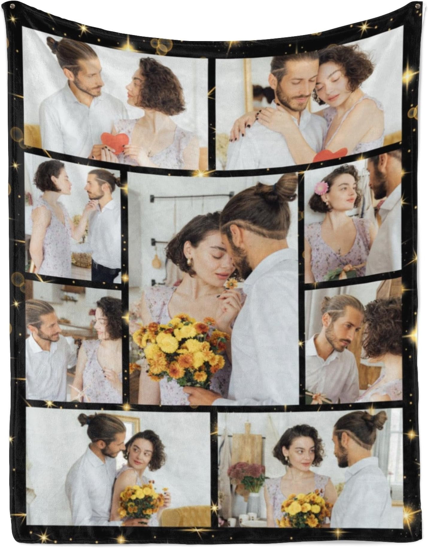 Ships Next Day, Custom Blankets with Photos for Family Mom Dad ...