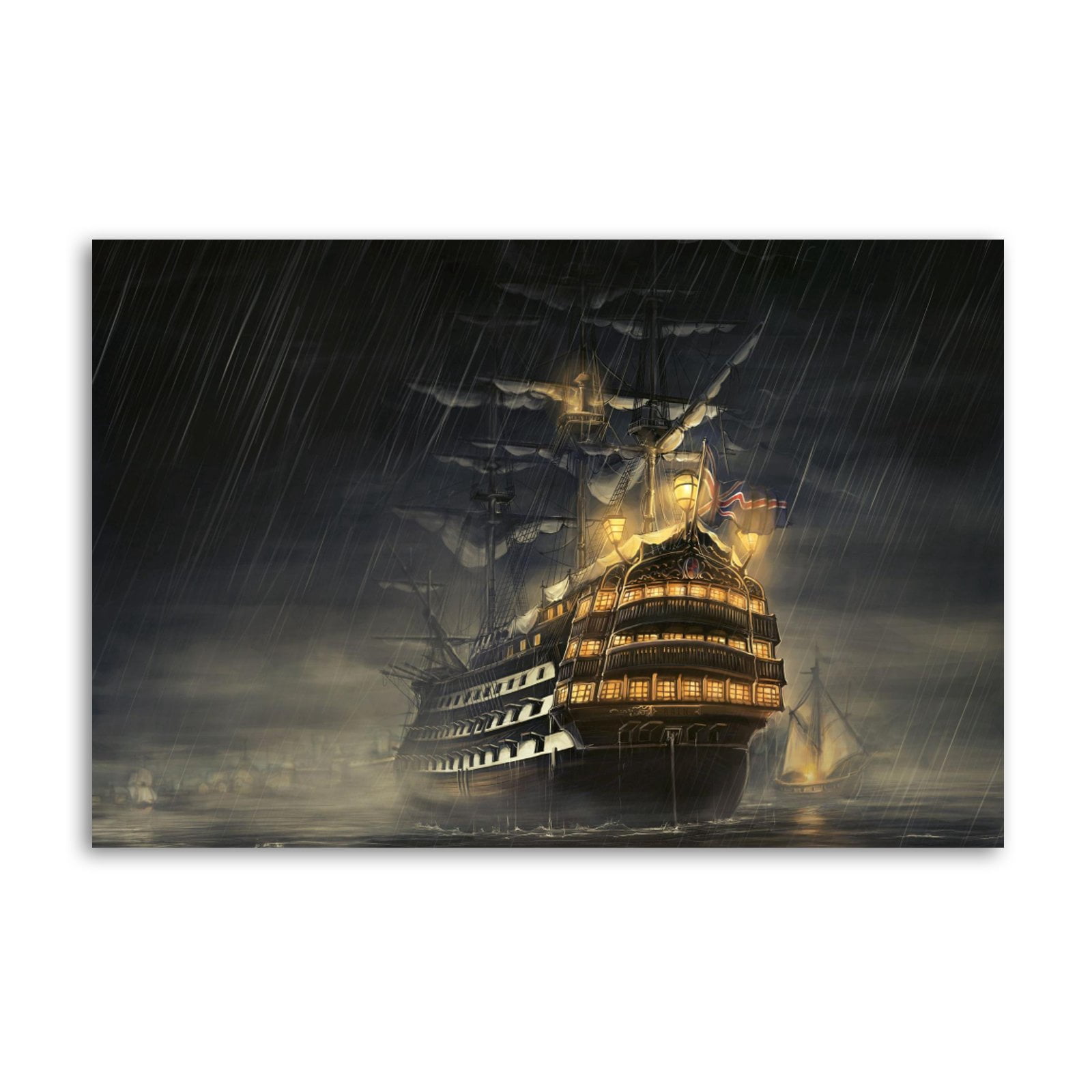 Ships Sail Fantasy Pirate Ship Ships Ghost Ship Room Aesthetic Poster ...