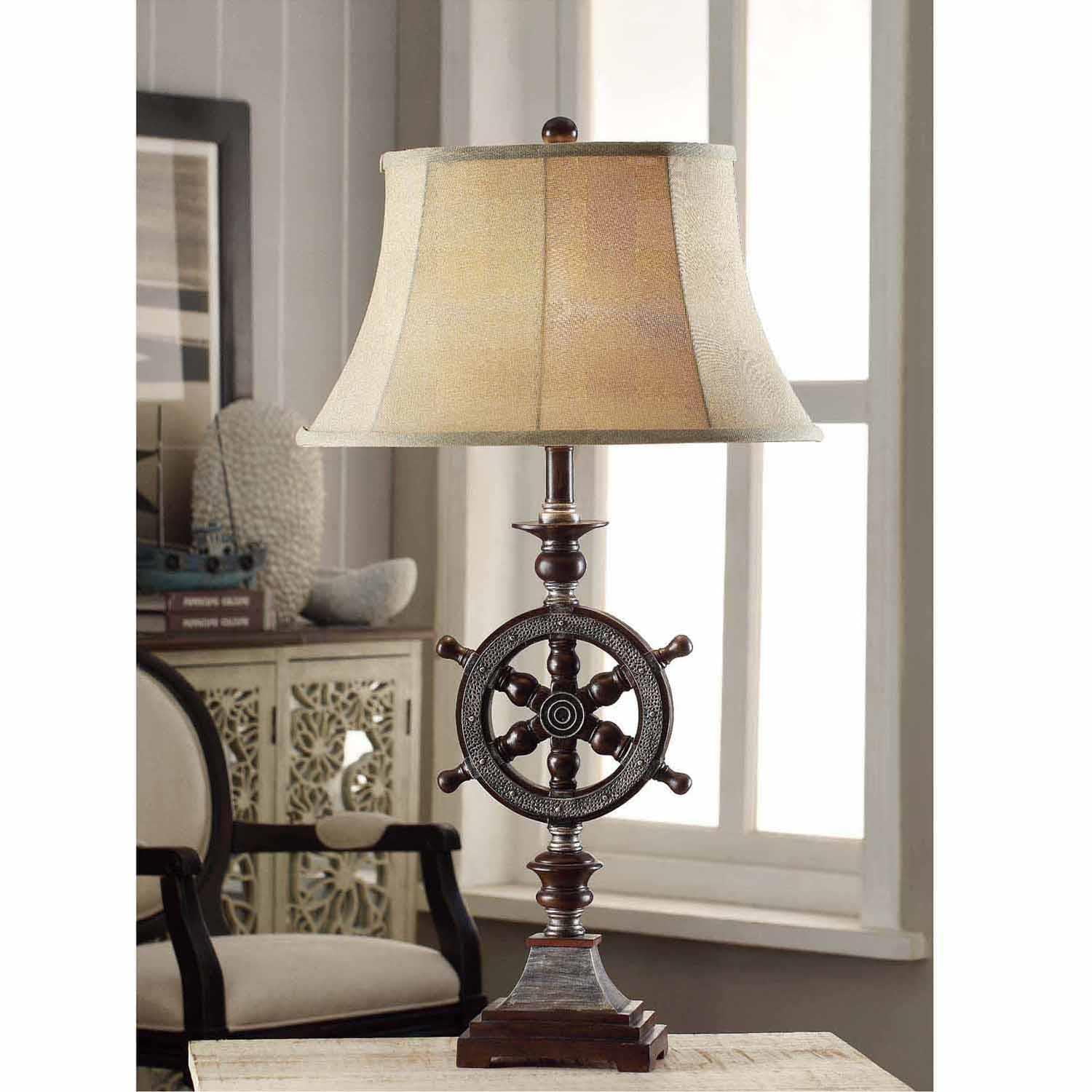 Ships-wheel 33-Inch Table Lamp, Ships-wood - Walmart.com