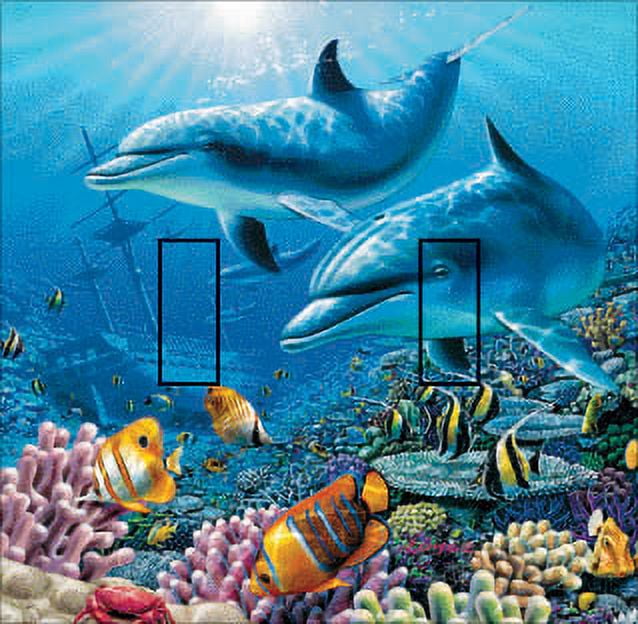 Shipwreck Double Toggle SwitchStix Peel and Stick Art Deco Switch Plate ...