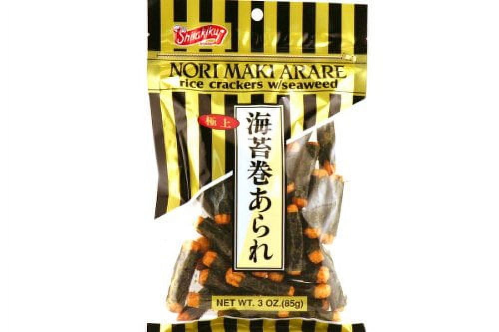 Shirakiku Norimaki Arare Rice Crackers - Japanese Traditional Seaweed ...