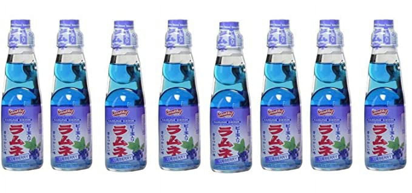 Shirakiku RAMUNE Japanese Soft Drink, 8 Bottles, 6.76 Fl Oz Each ...