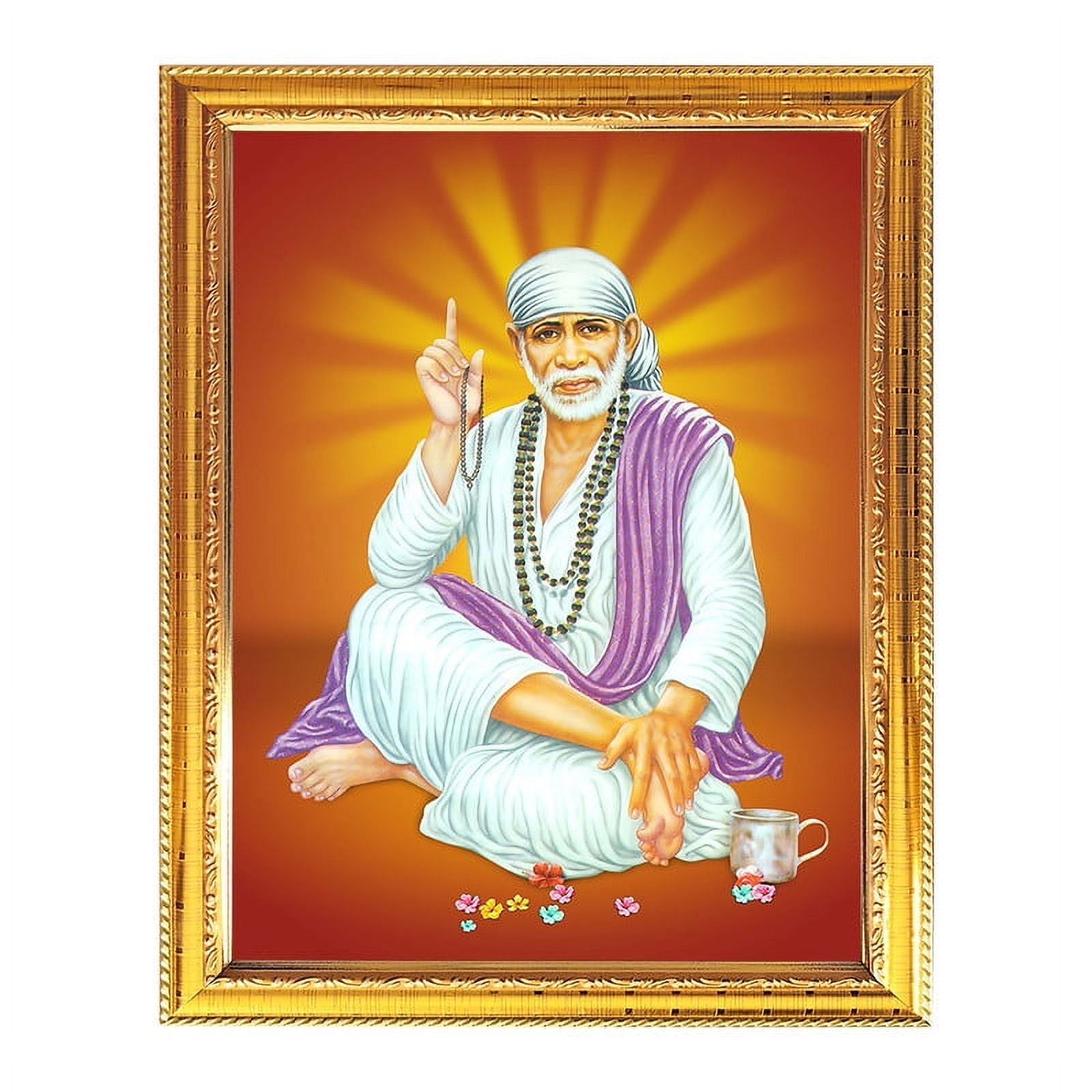 Shirdi Sai Baba God Photo Frames Wall Decor Religious Temple Office ...