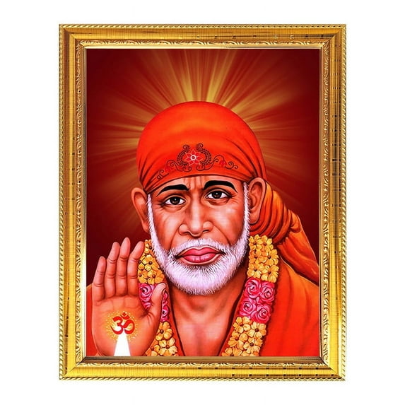 Shirdi Sai Baba God Photo Frames Wall Hanging Religious Hindu Temple ...
