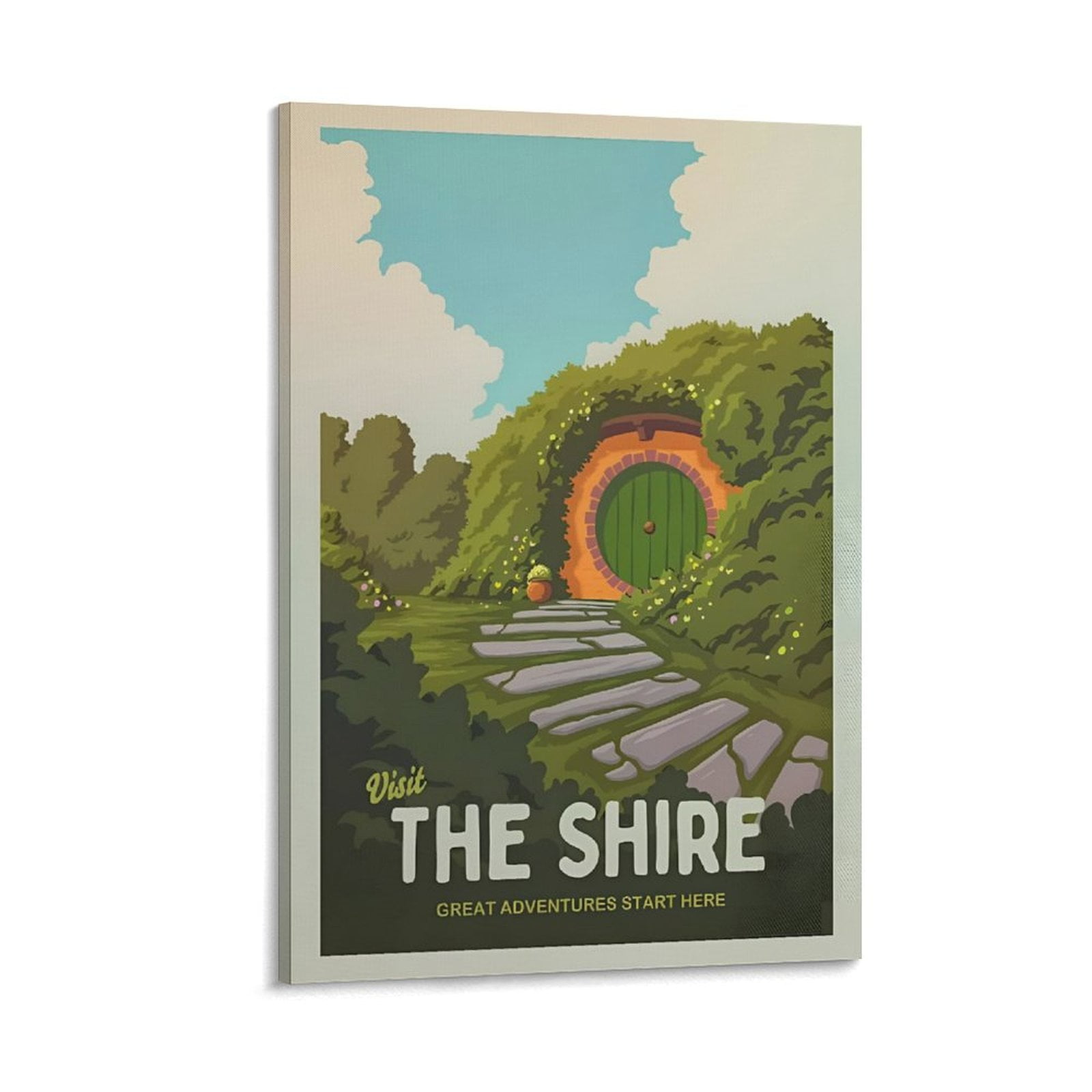 The Shire LOTR Middle Earth Hobbit Vintage World Map(4) Poster Cool ...