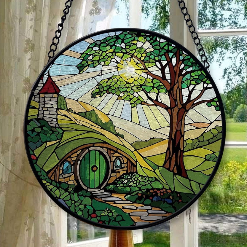 Shire Sun Catcher Stained Glass Window Hanging Gifts for Countryside ...