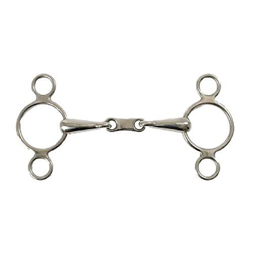 Shires 2 Ring French Link Elevator Gag Bit Stainless Steel 4.5 ...