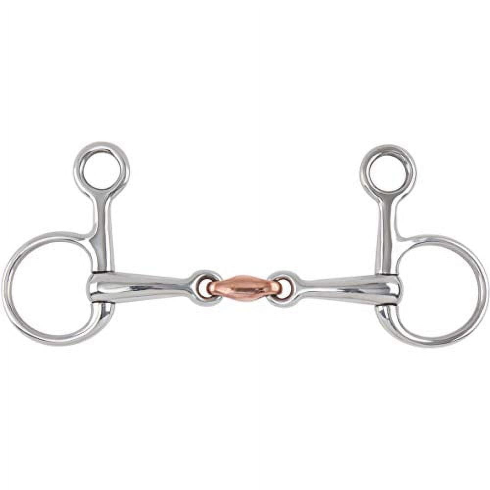 Shires Hanging Cheek Copper Lozenge Snaffle Bit Stainless Steel 6 ...