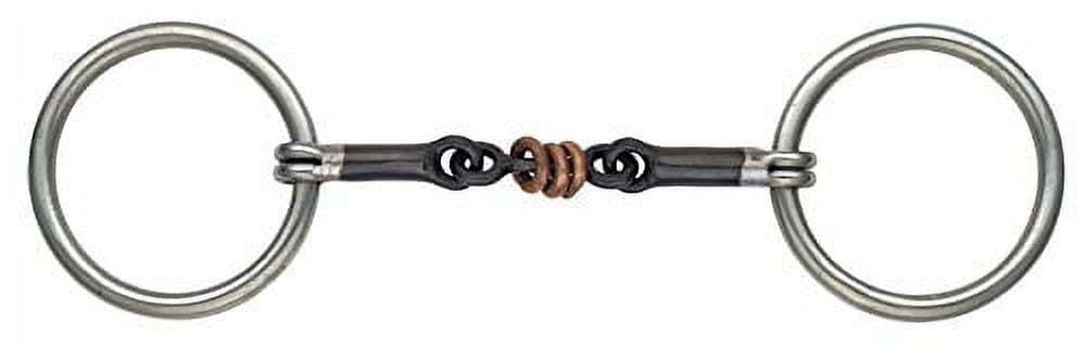 Shires Sweet Iron Copper Roller Snaffle Bit Sweet Iron 6" - Walmart.com