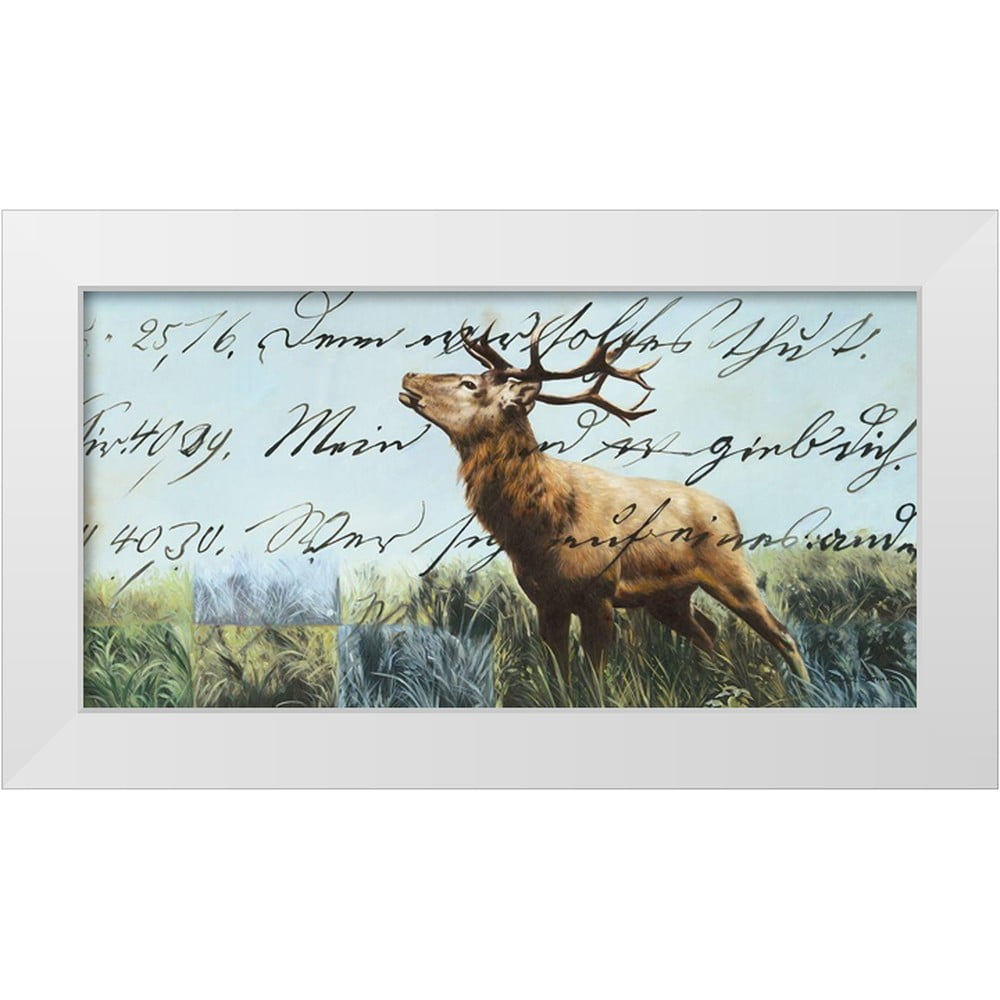 Shirin Donia 24x14 White Modern Wood Framed Museum Art Print Titled ...