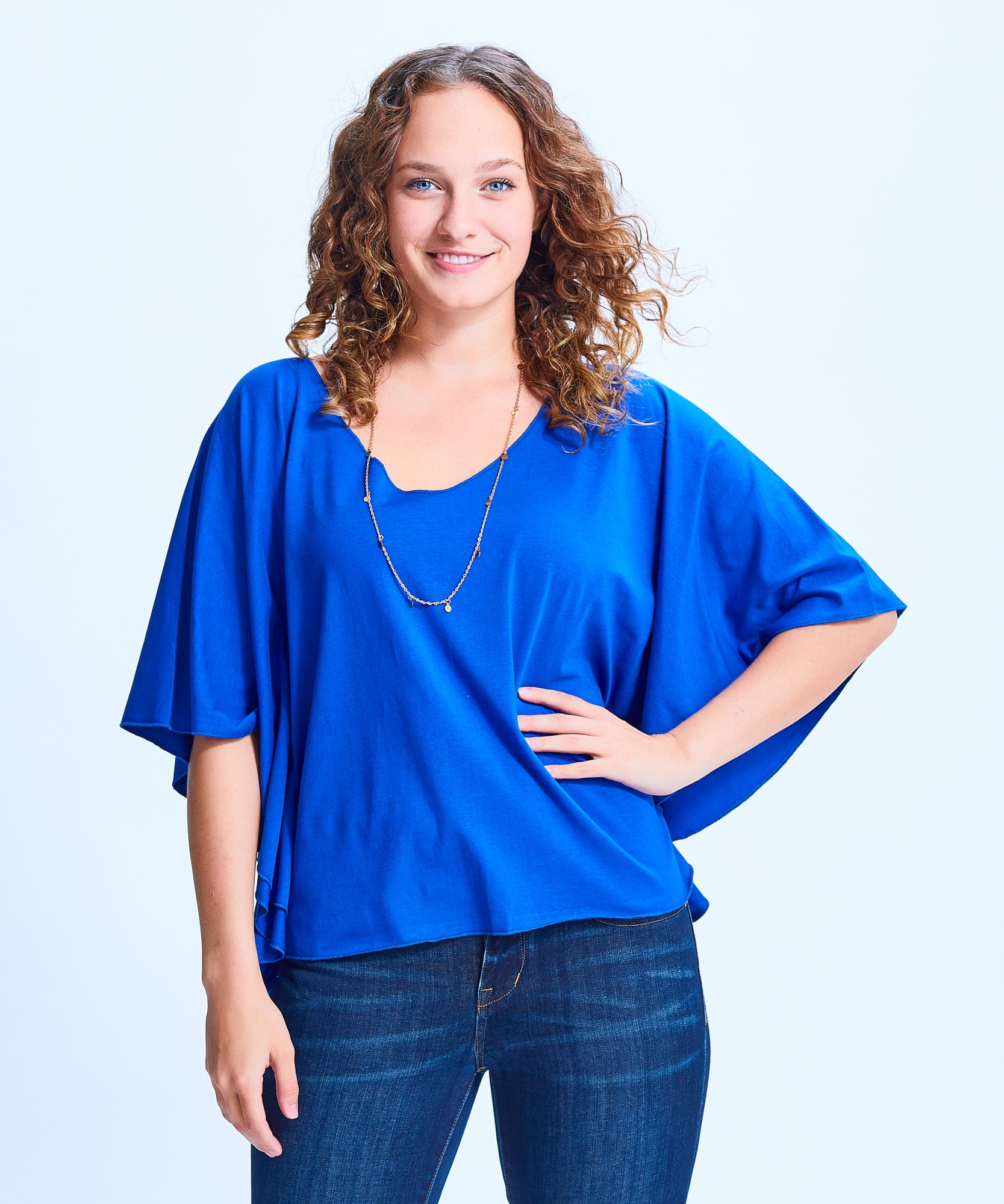 Shirin Full Bat Wing Top - Walmart.com