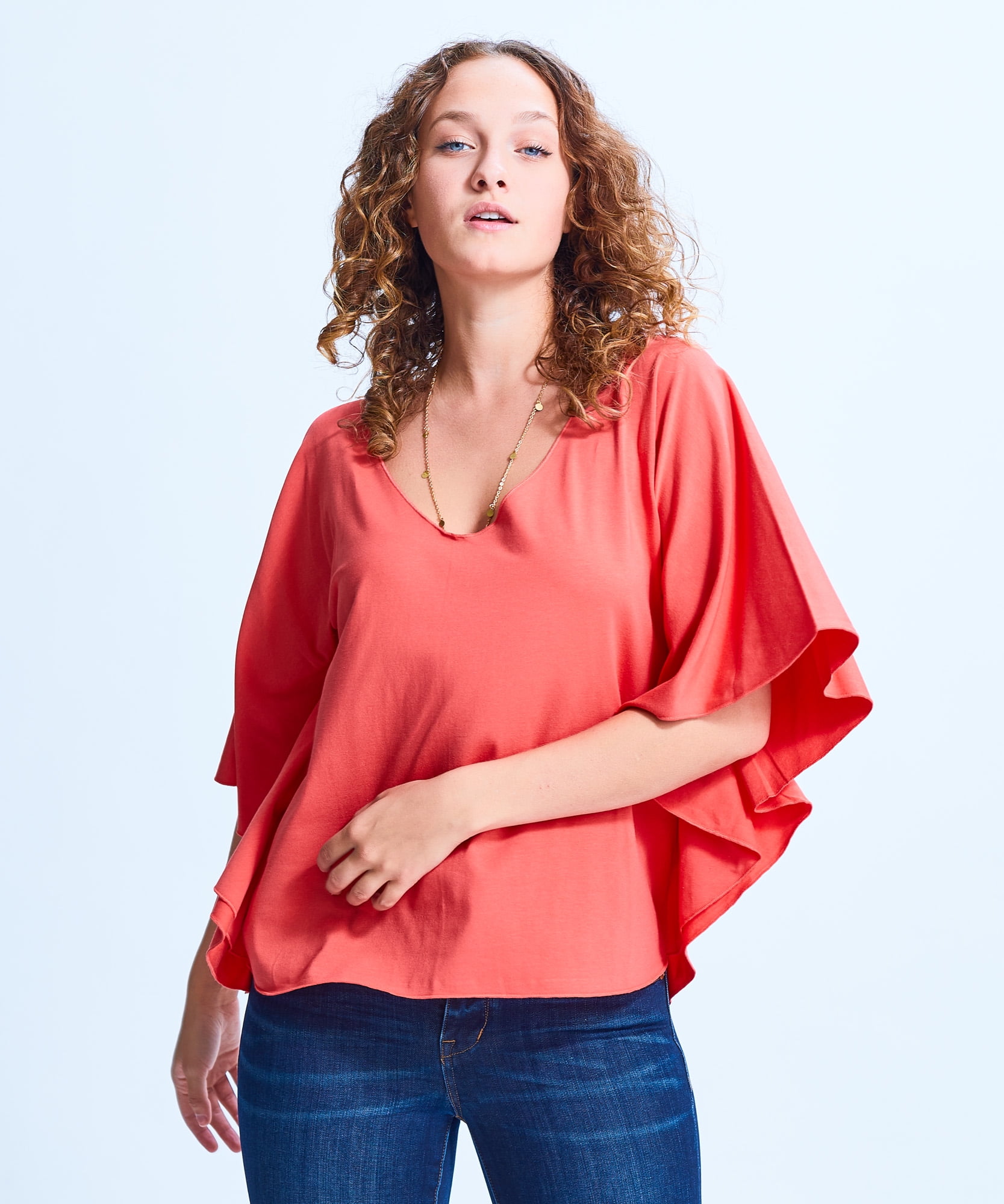 Shirin Full Bat Wing Top - Walmart.com