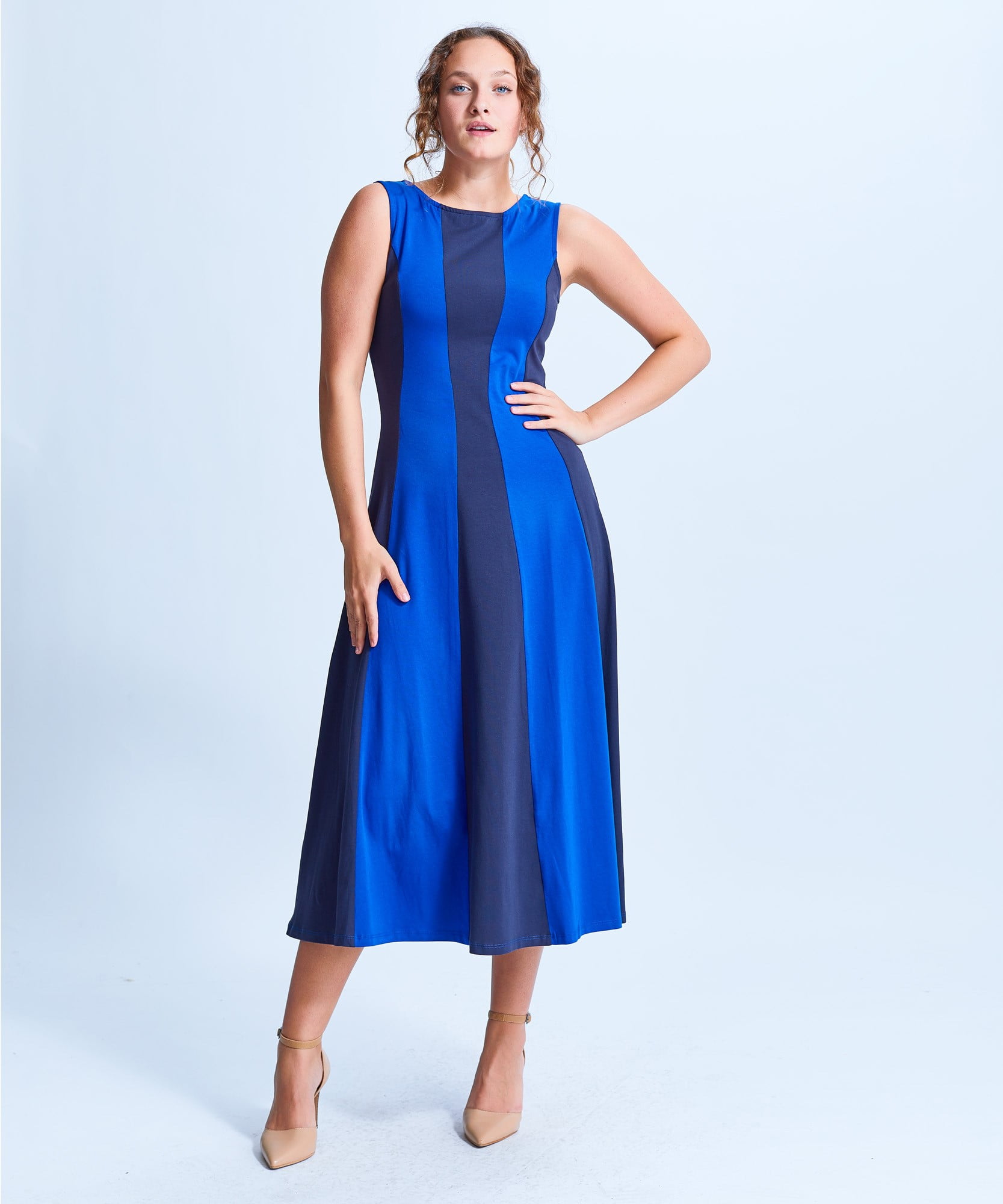 Shirin Full Classic Sleevless Maxi Dress - Walmart.com