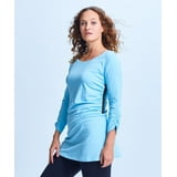 Shirin Side Zip Ruched Tunic - Walmart Business Supplies