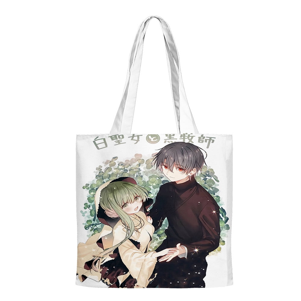 Shiro Seijo to Kuro Bokushi Merch 3D Print Shoulder Bags New Fashion Pocket Tote Casual High ...