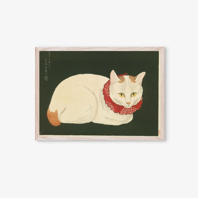 Shironeko By Takahashi Hiroaki, Japanese Poster, Birthday, Japanese ...