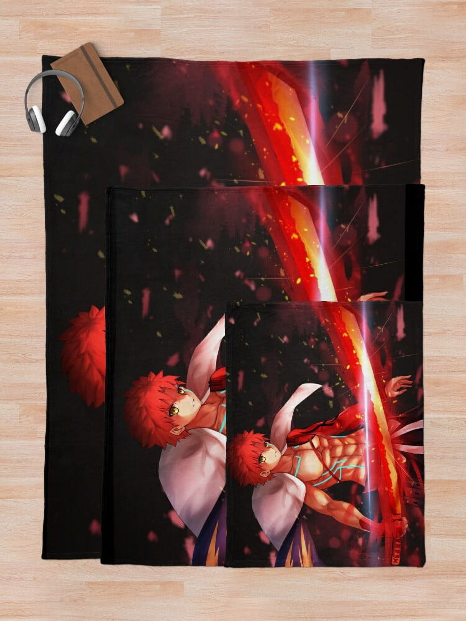 Shirou Emiya Fate Stay Night Throw Blanket Soft Cozy Blanket for Couch ...