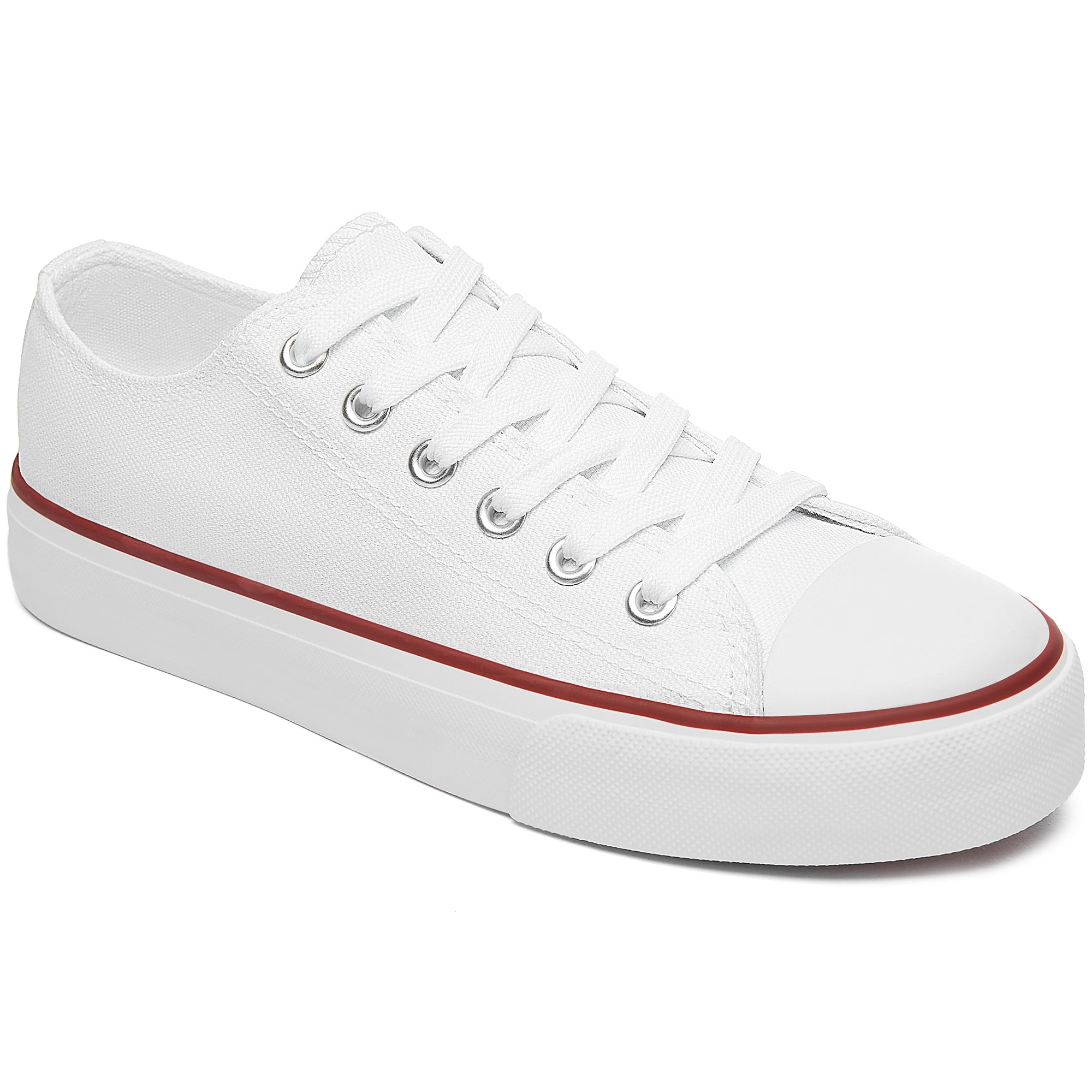 Shirry Womens Canvas Shoes Low Top Shoes Fashion Sneaker Walking Shoes ...