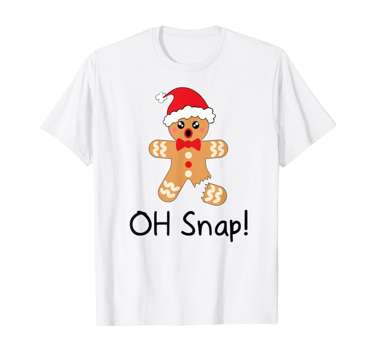 Shirt Boys Girls Gingerbread Man Oh Snap T-Shirt - Walmart.com