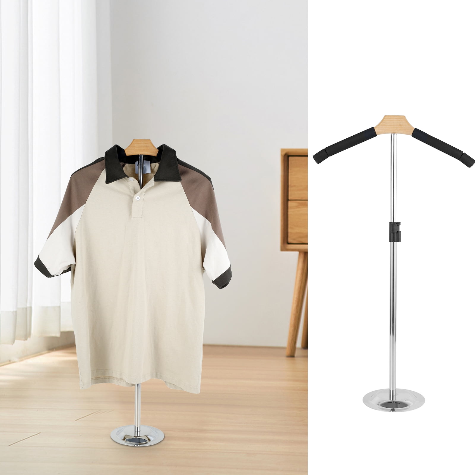 Shirt Display 35" Height Adjustable Shoulder Stand Shirt Rack, T Shirt ...